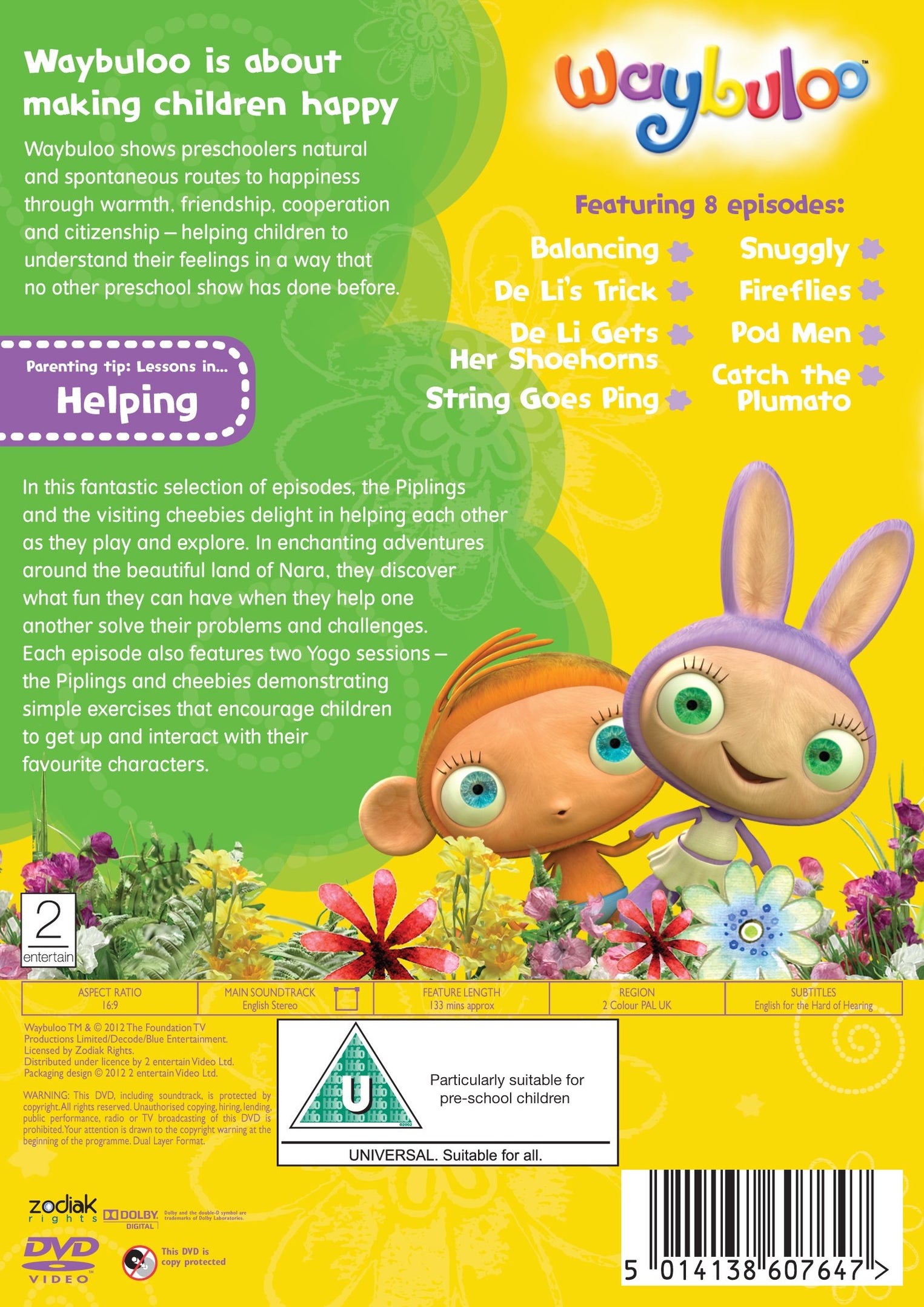 Waybuloo Piplings Love to Help (Parenting Tips) Kids DVD [Region 2 ...