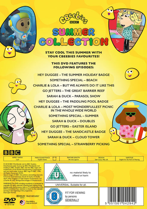 CBeebies Summer Collection [DVD] [2018] [Region 2 + 4] (2+ Hours ...