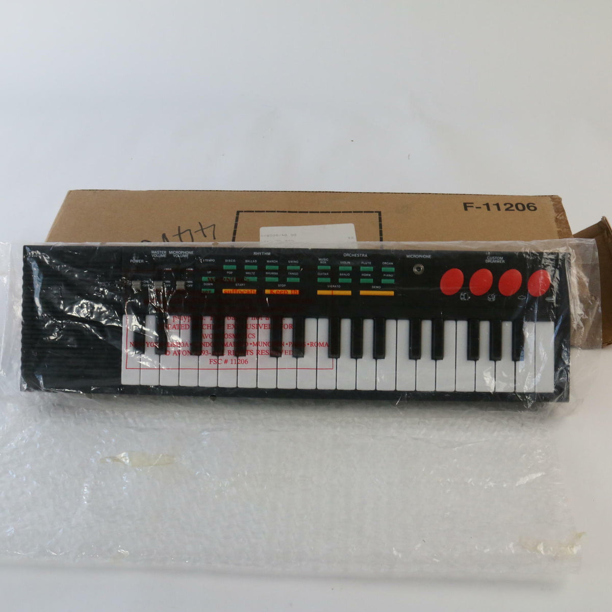 Vintage 1992 Avon Happy Practice Electronic Keyboard Rare (STILL NEW ...